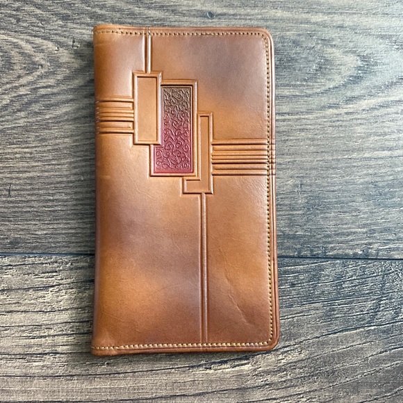 Other | Vintage Leather Pocket Notepad With Working Mechanical Pencil ...